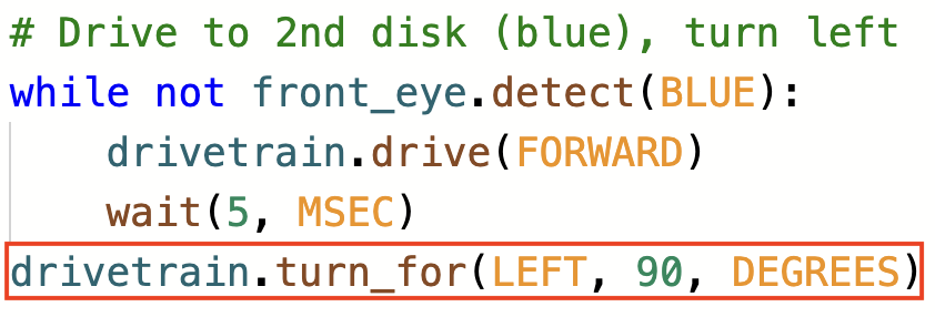 Vex Cs Unit 7 Decisions With Colors Lesson 2 Drive To The Next Disks